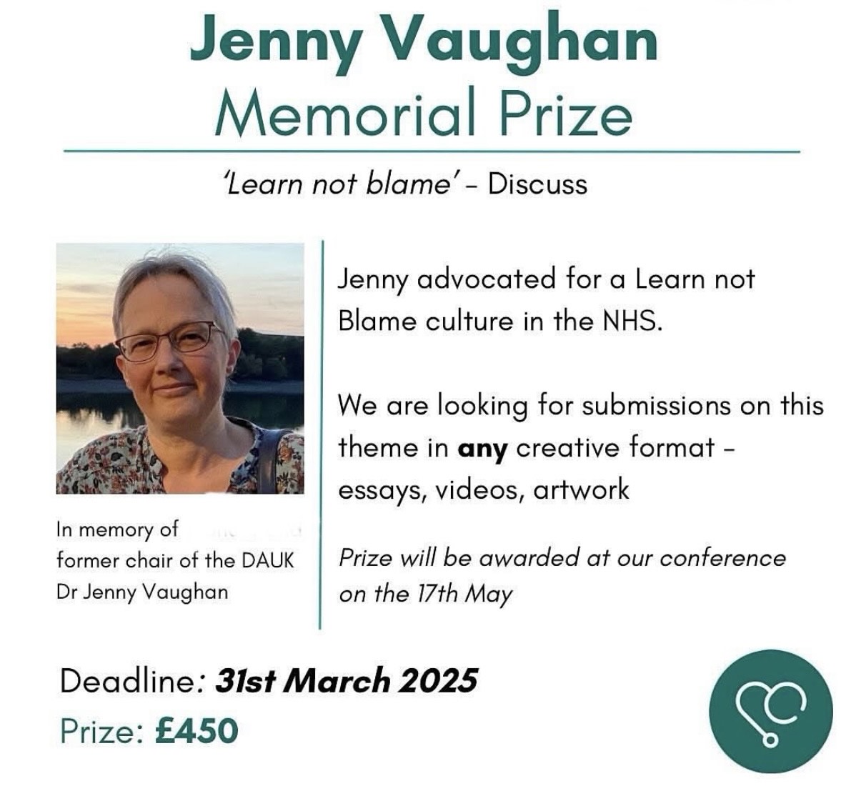 Dr Jenny Vaughan Memorial Prize | Doctors' Association UK